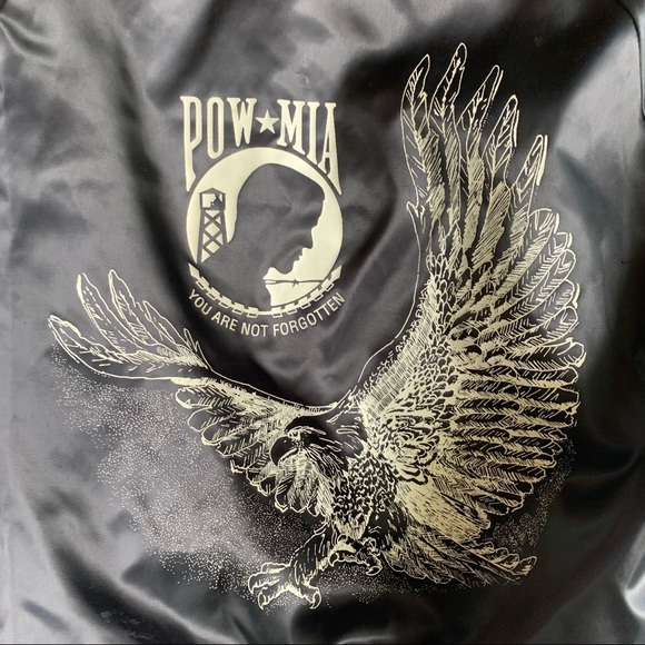 Westark | Jackets & Coats | Vintage Powmia Westark Usa Veterans Bomber ...